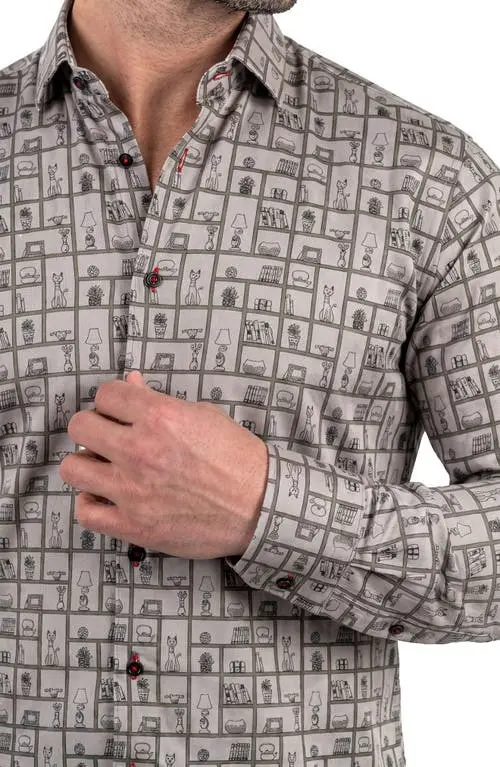 MACEOO Fibonacci Contemporary Fit Button-up Shirt