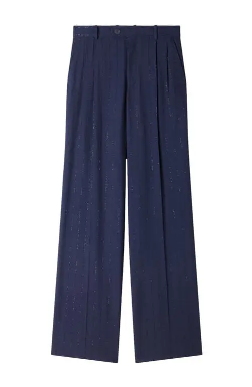 Sandro Striped Sequin Trousers