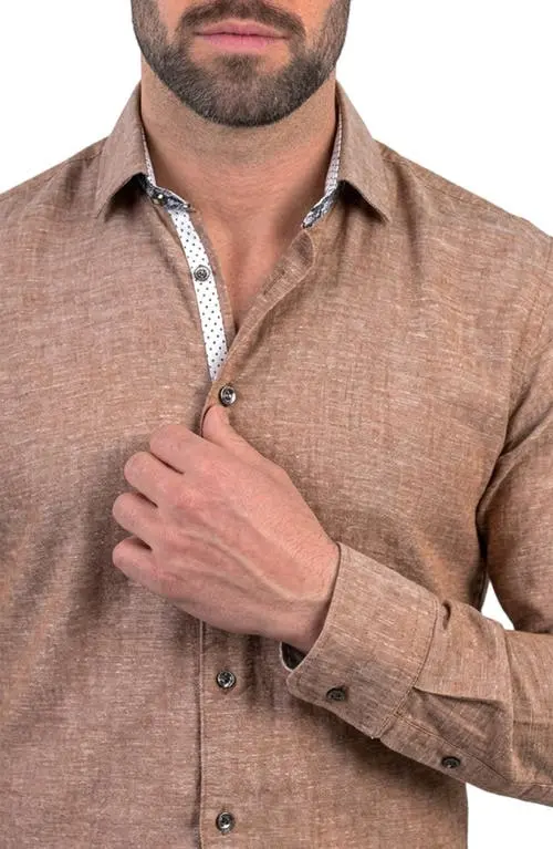 MACEOO Fibonacci Contemporary Fit Button-up Shirt