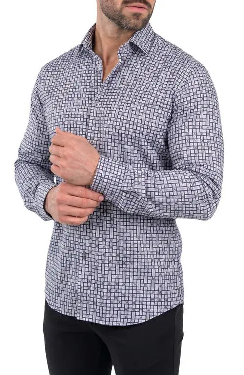 MACEOO Fibonacci Contemporary Fit Button-up Shirt