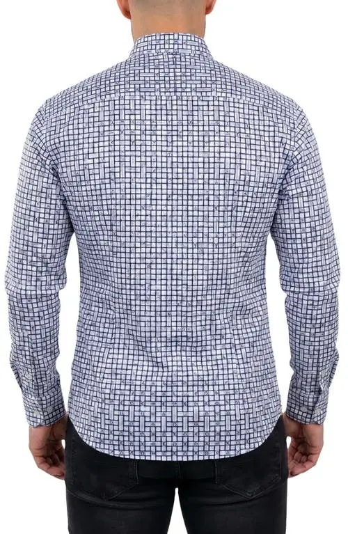 MACEOO Fibonacci Contemporary Fit Button-up Shirt