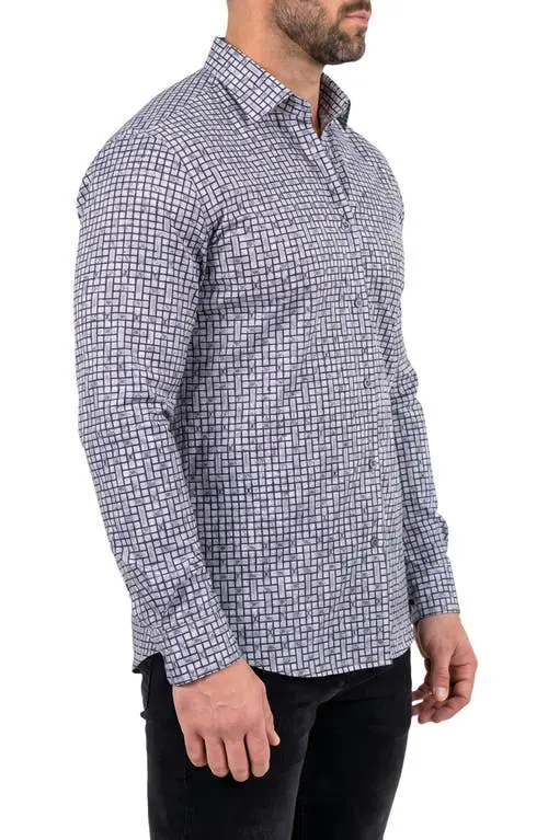 MACEOO Fibonacci Contemporary Fit Button-up Shirt