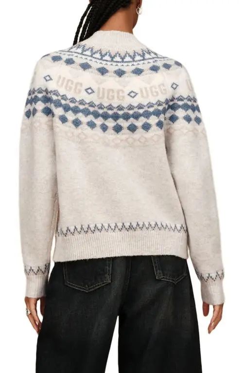 UGG Braylee Uggisle Sweater - Grey Heather Multi