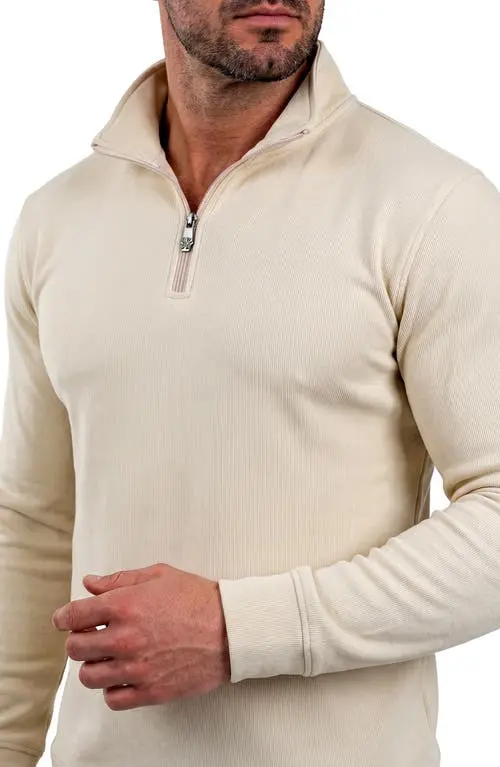 MACEOO Cotton Quarter Zip Sweater