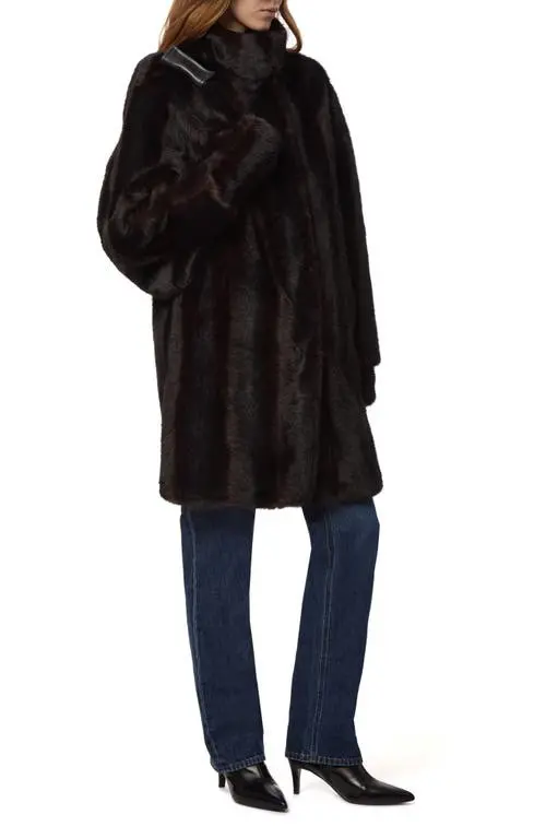 Apparis Blair Shaved Mink Faux Fur Coat