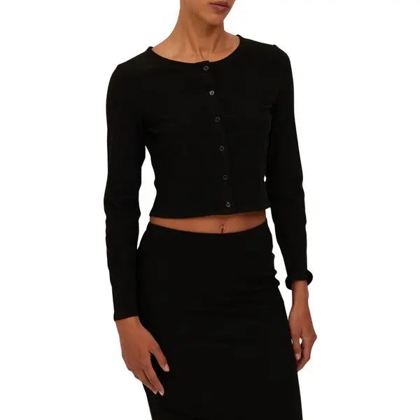 PROJECT SOCIAL T Del Rey Cardigan - Black