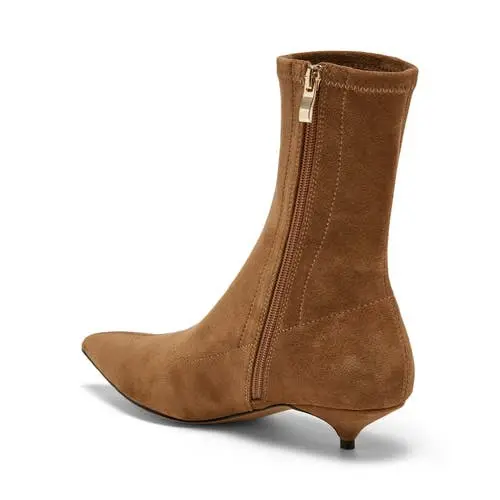 SILENT D Chylee Bootie - Fawn Stretch Microsuede