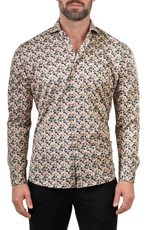 MACEOO Einstein Contemporary Fit Button-up Shirt