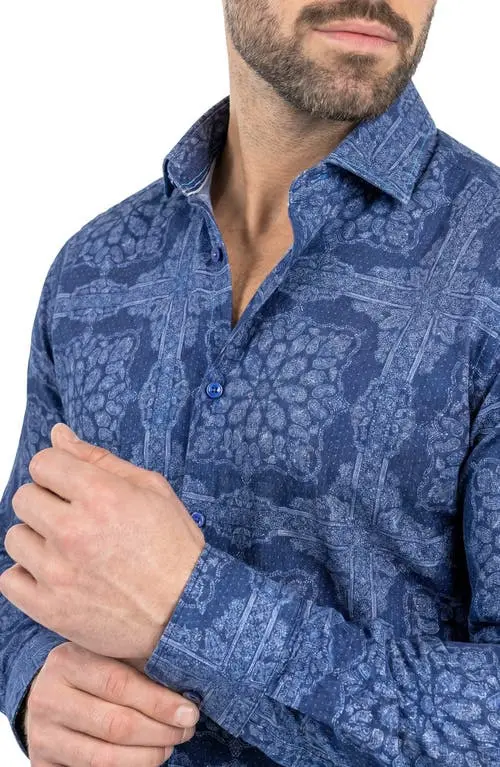MACEOO Fibonacci Contemporary Fit Button-up Shirt