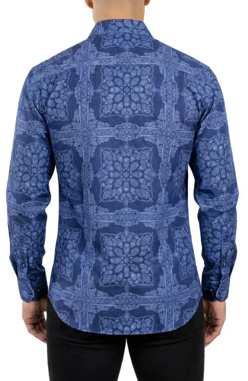 MACEOO Fibonacci Contemporary Fit Button-up Shirt