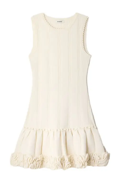 Sandro Floral Knit Short Dress