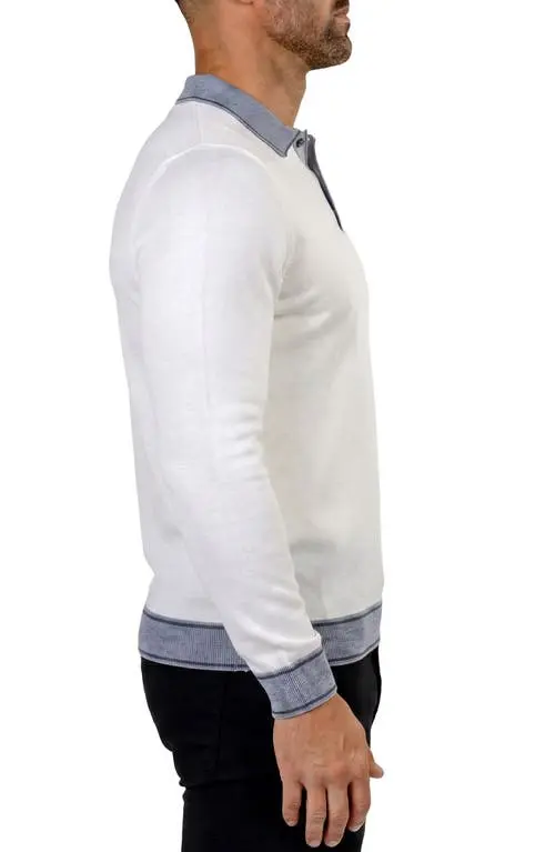MACEOO Quarter Zip Merino Wool Sweater