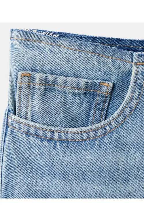 Mango Oscar Raw Edge Straight Leg Jeans
