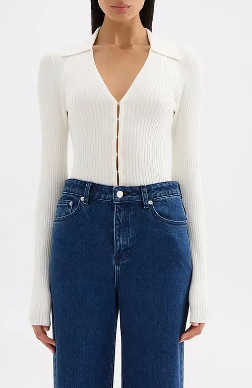 Nude Lucy Odette Knit Top - Salt