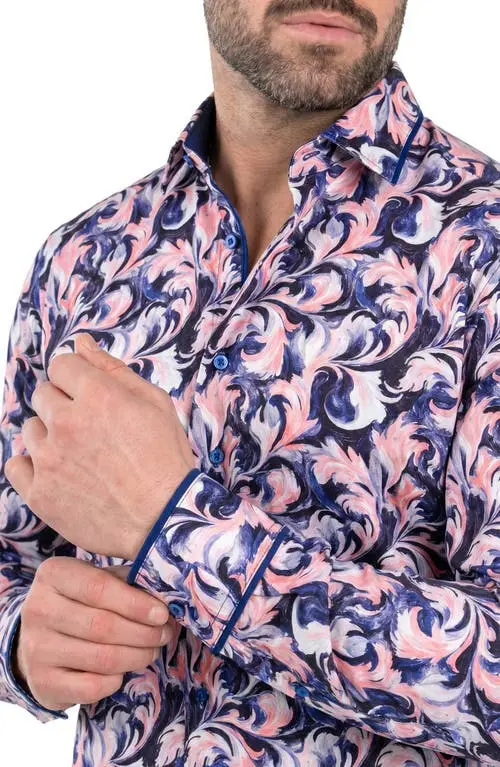 MACEOO Fibonacci Contemporary Fit Button-up Shirt