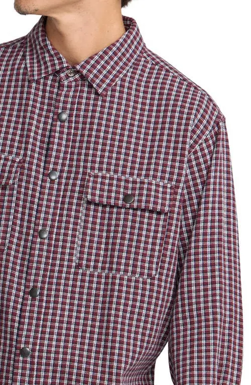 Rvca Big Flannel Snap Front Shirt