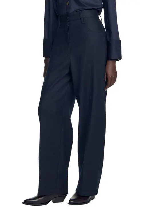 Sandro Wool Suit Trousers