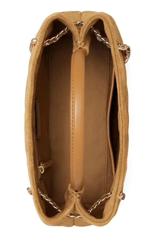 Tory Burch Small Fleming Suede Carryall Tote
