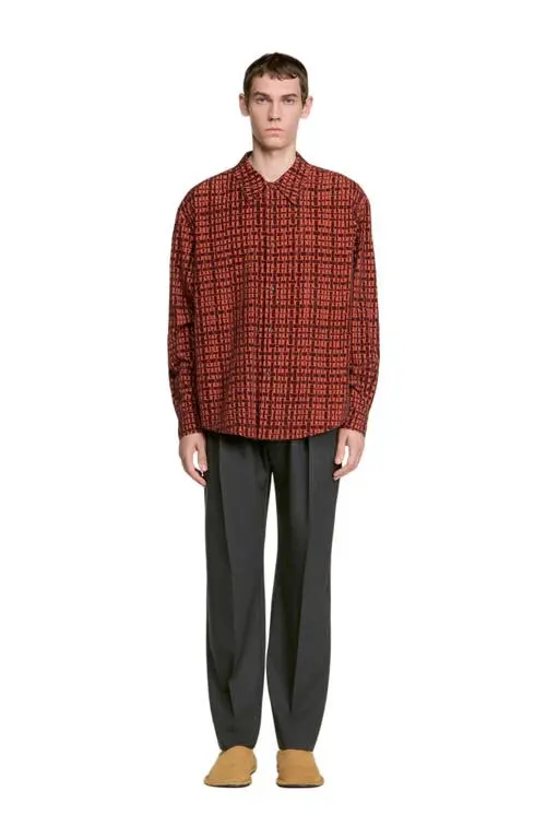 Sandro Shirt With Velvet Flocking