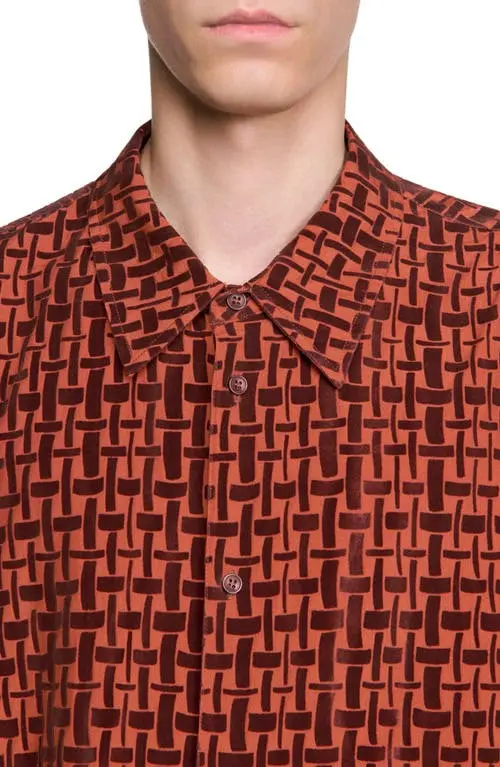 Sandro Shirt With Velvet Flocking