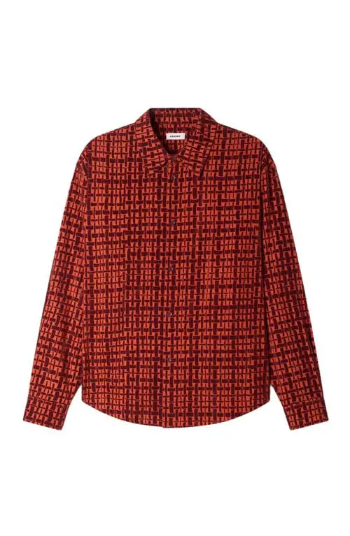 Sandro Shirt With Velvet Flocking