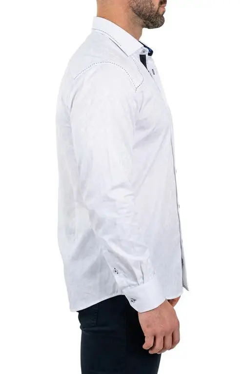 MACEOO Punto Long Sleeve Woven Dress Shirt