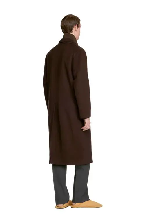 Sandro Long Wool And Cashmere Coat
