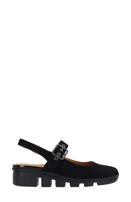 L'AMOUR DES PIEDS Hyrella Mary Jane Flat - Black