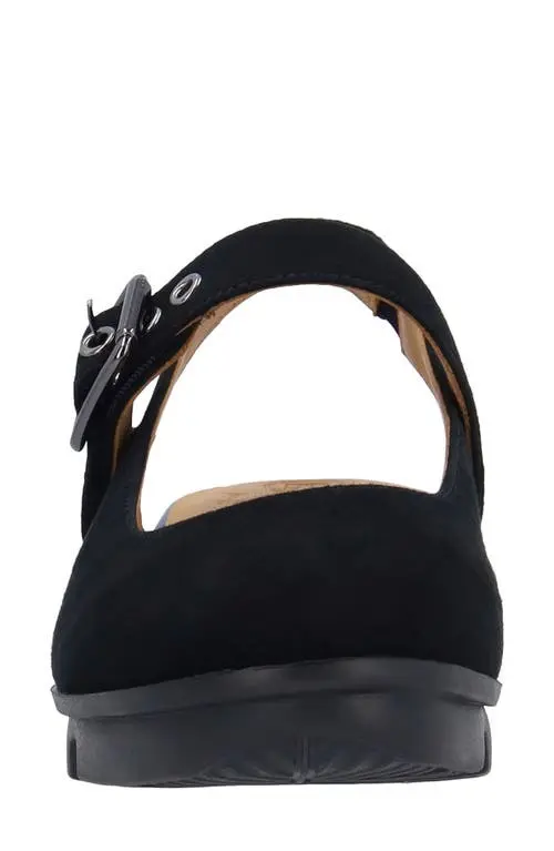 L'AMOUR DES PIEDS Hyrella Mary Jane Flat - Black