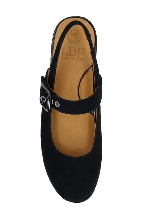 L'AMOUR DES PIEDS Hyrella Mary Jane Flat - Black