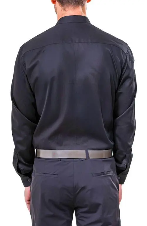 MACEOO Kymono Asymmetric Pleat Button-up Shirt