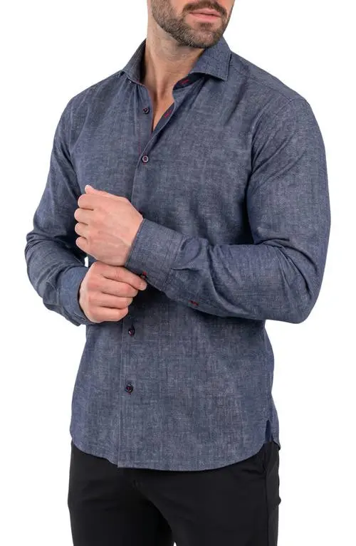 MACEOO Einstein Stretch Long Sleeve Dress Shirt