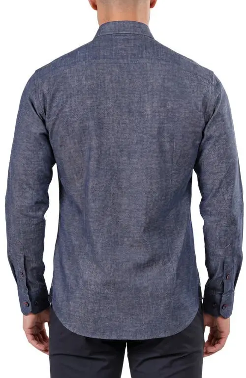 MACEOO Einstein Stretch Long Sleeve Dress Shirt