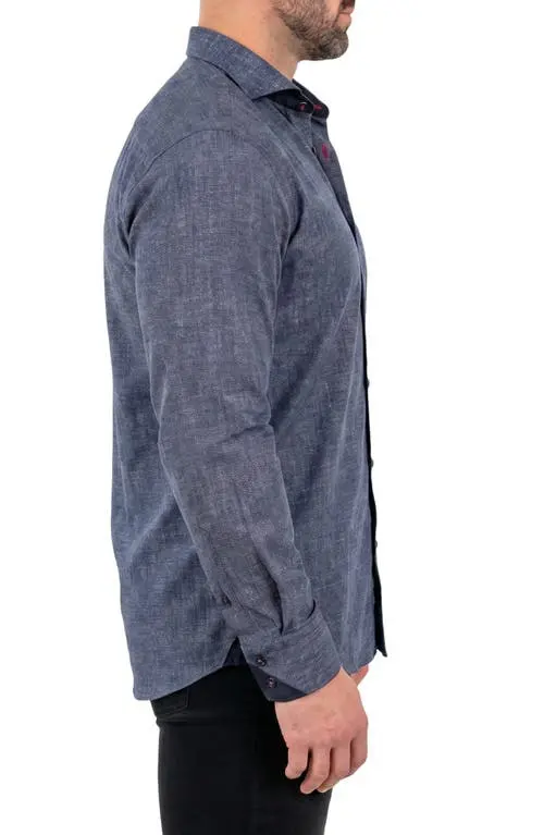 MACEOO Einstein Stretch Long Sleeve Dress Shirt