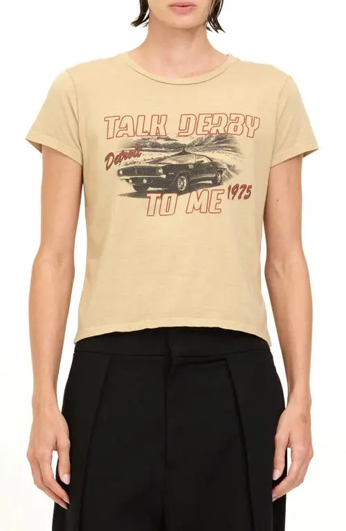 PROJECT SOCIAL T Talk Derby To Me Graphic T-shirt - Camel