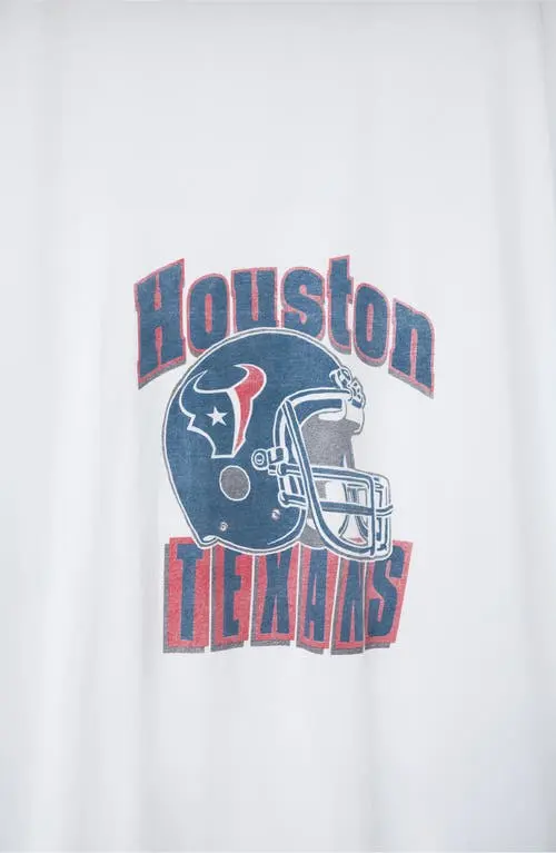 Junk Food Houston Texans Throwback Helmet Cotton Graphic T-shirt