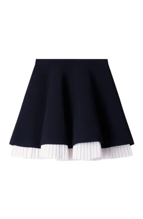 Sandro Two-tone Knit Skirt