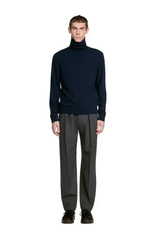 Sandro Roll Neck Cashmere Sweater