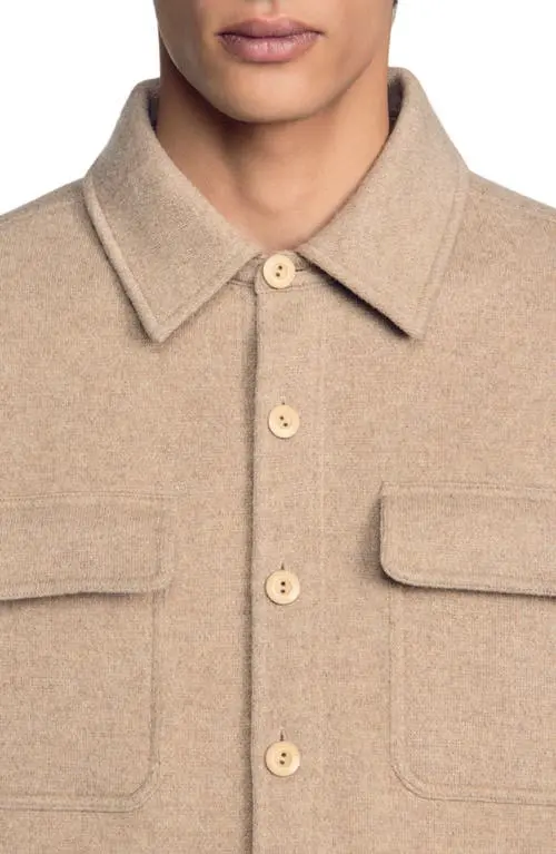 Sandro Boiled Wool Overshirt