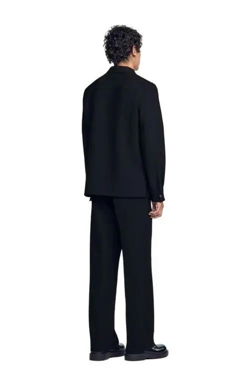 Sandro Zipped Shirt - Black
