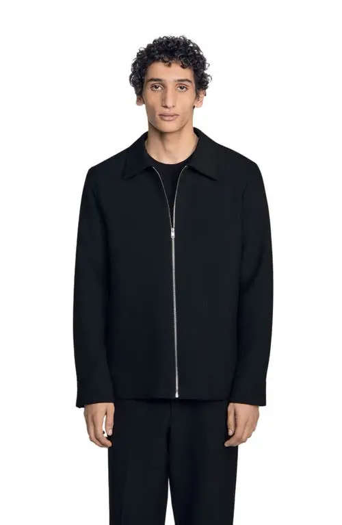 Sandro Zipped Shirt - Black