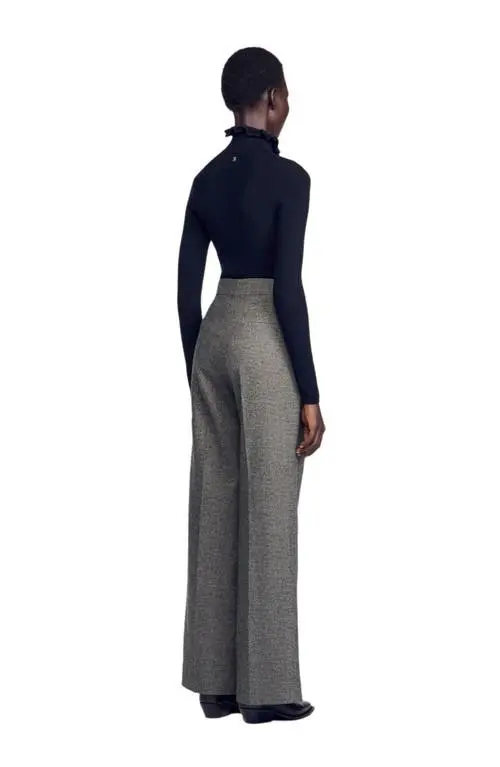 Sandro Wool Suit Trousers