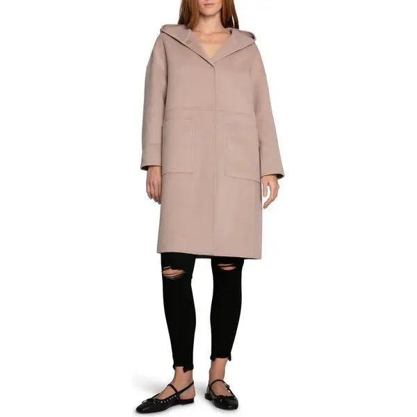BELLE & BLOOM Sunday Morning Wool Blend Coat - Sand