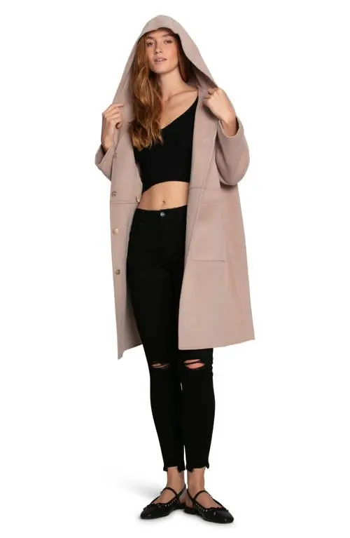 BELLE & BLOOM Wool Blend Coat With Hood
