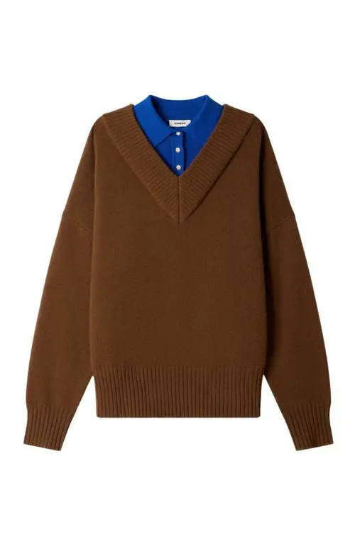 Sandro 2-in-1 Wool And Cashmere Sweater