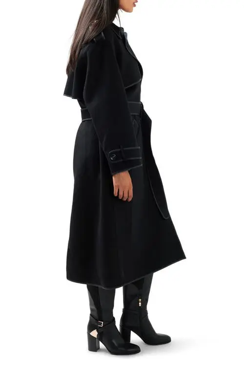 BELLE & BLOOM Million Reasons Wool Blend Trench Coat
