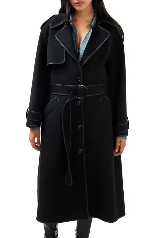 BELLE & BLOOM Million Reasons Wool Blend Trench Coat