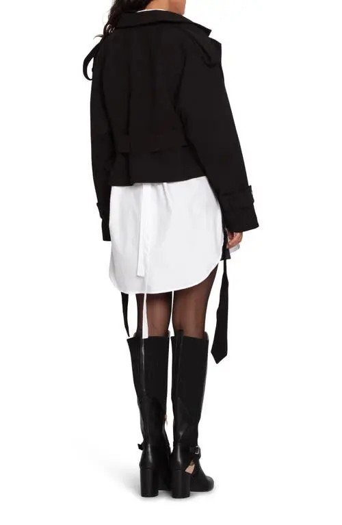 BELLE & BLOOM Fast Car Crop Trench Coat