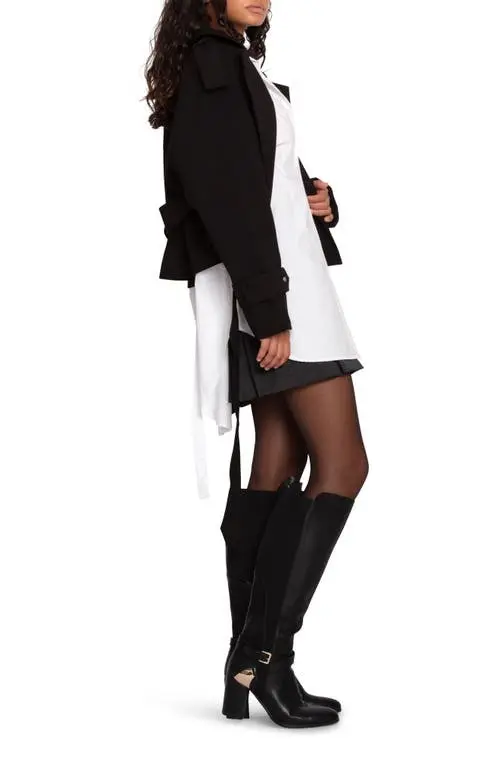 BELLE & BLOOM Fast Car Crop Trench Coat