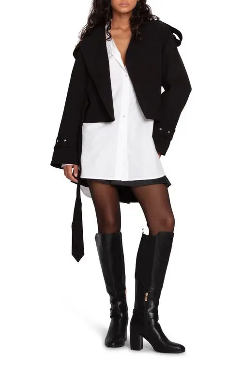BELLE & BLOOM Fast Car Crop Trench Coat